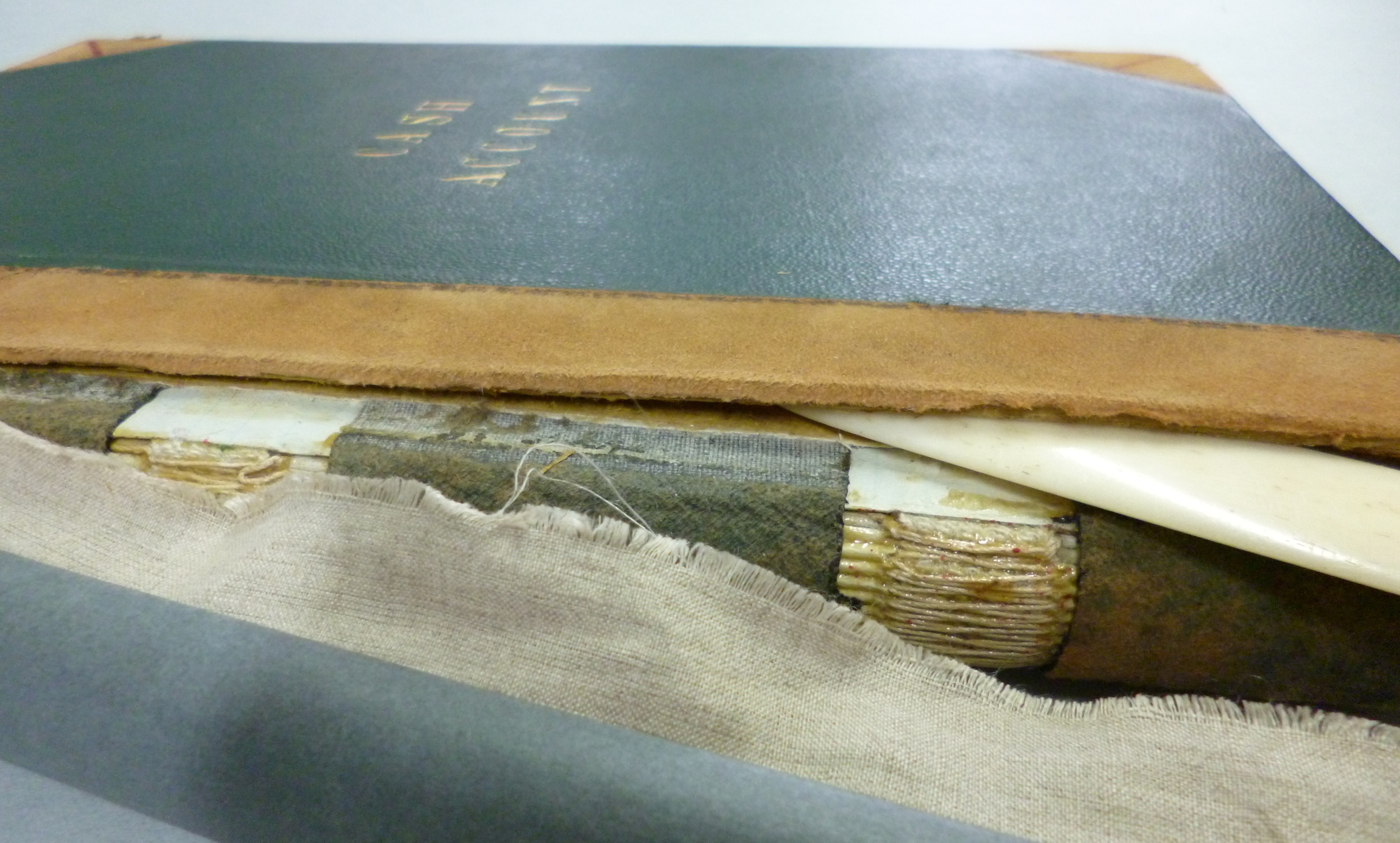 Repair of spring back account book bindings | The Book & Paper Gathering