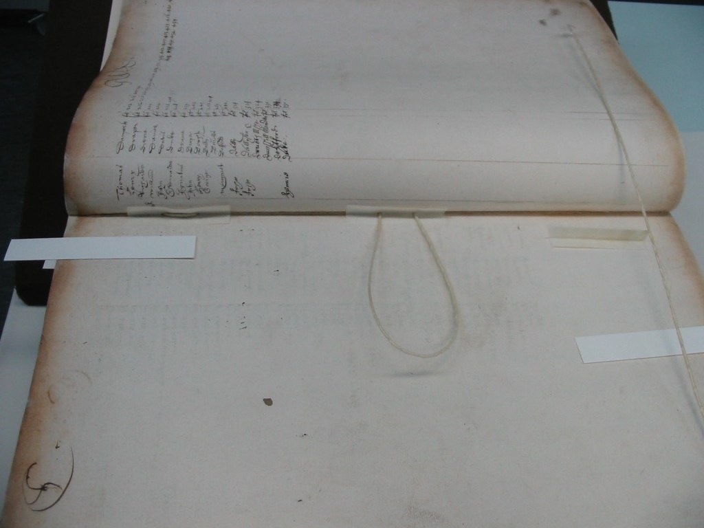 A mid-16th-century tacketed parchment binding: The first minute book of ...